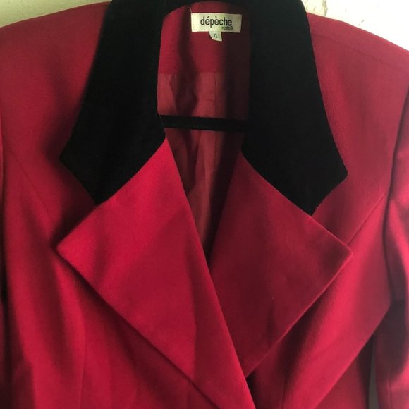 Depeche Mode | Jackets & Coats | Vintage 8s Depeche Mode Cherry Red ...
